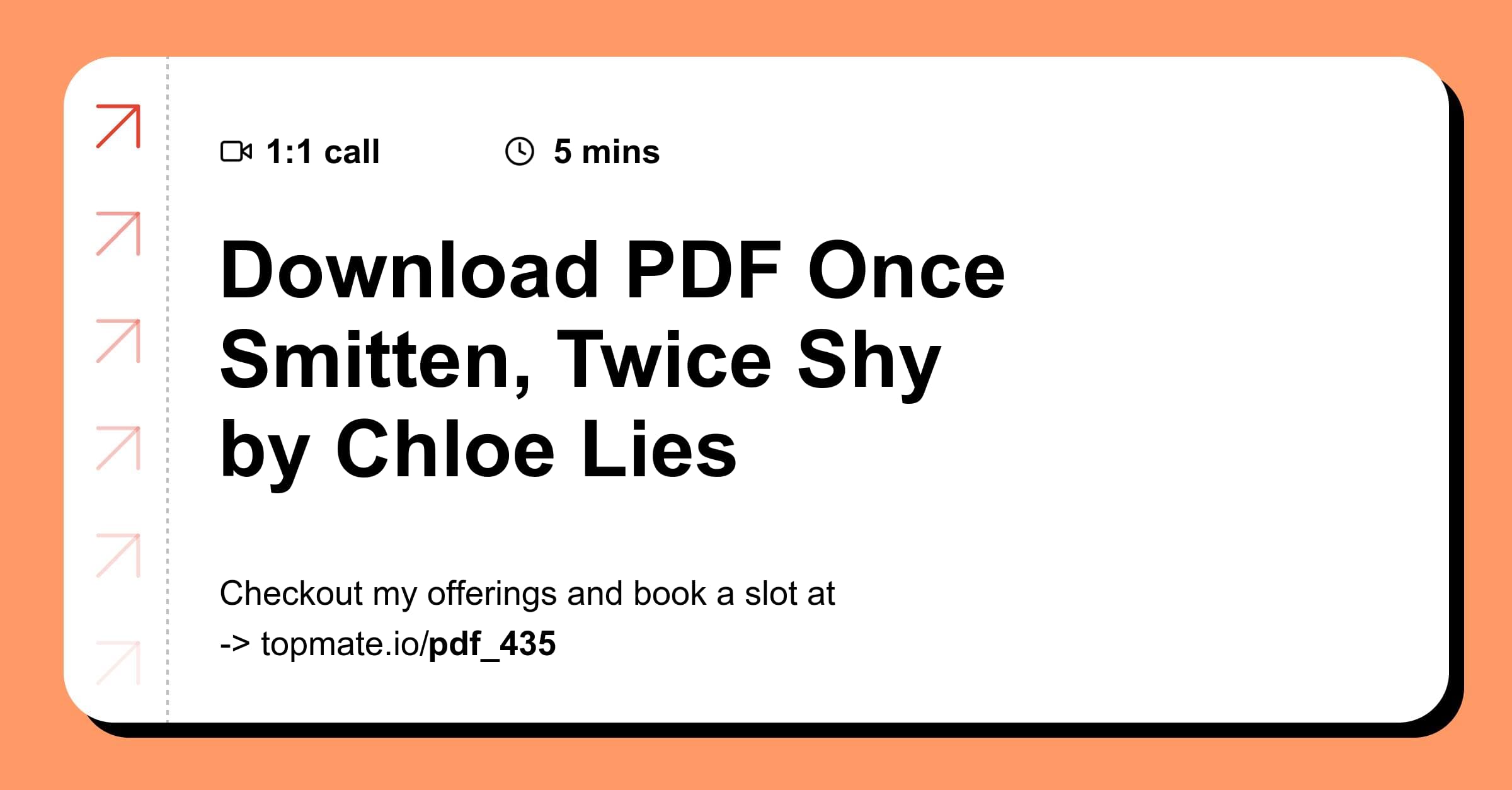 Download PDF Once Smitten, Twice Shy by Chloe Lies with hasitbook